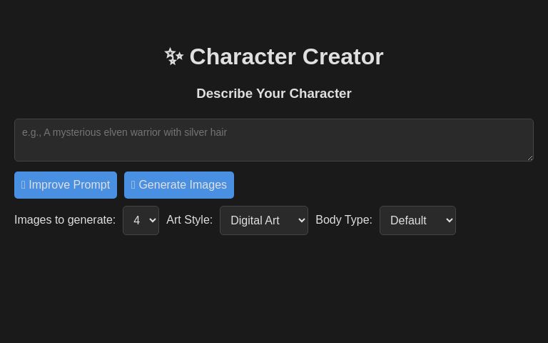 Character Creator ― Perchance Generator
