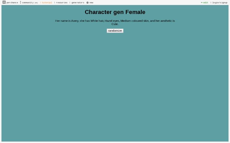 Character gen Female