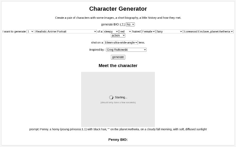 Character Generator