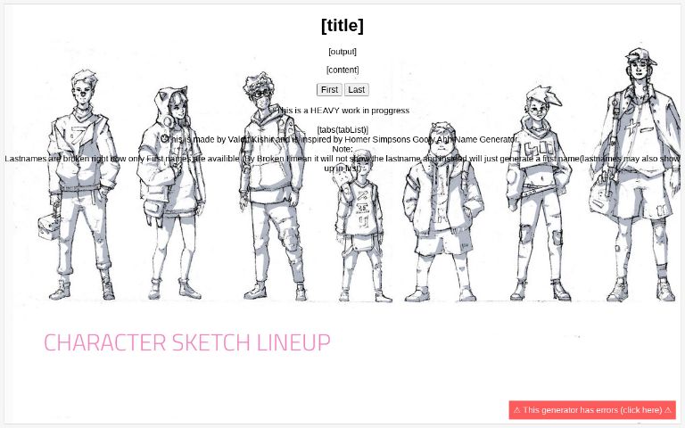 Character Name Generator
