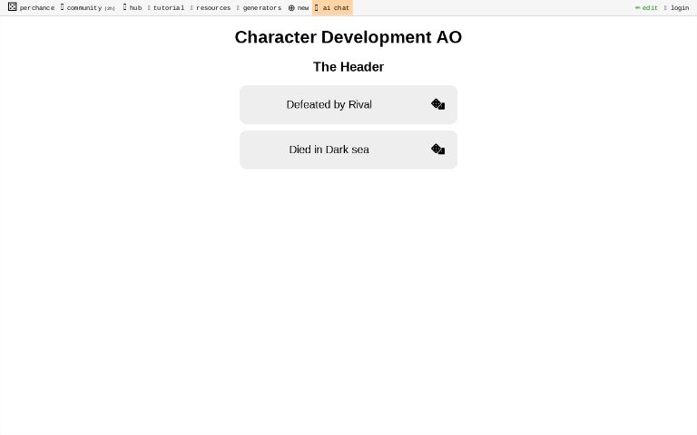 Character Development AO ― Perchance Generator