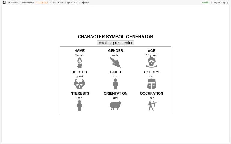 CHARACTER SYMBOL GENERATOR