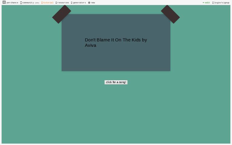 oc theme song generator (feel free to look at and use the code)