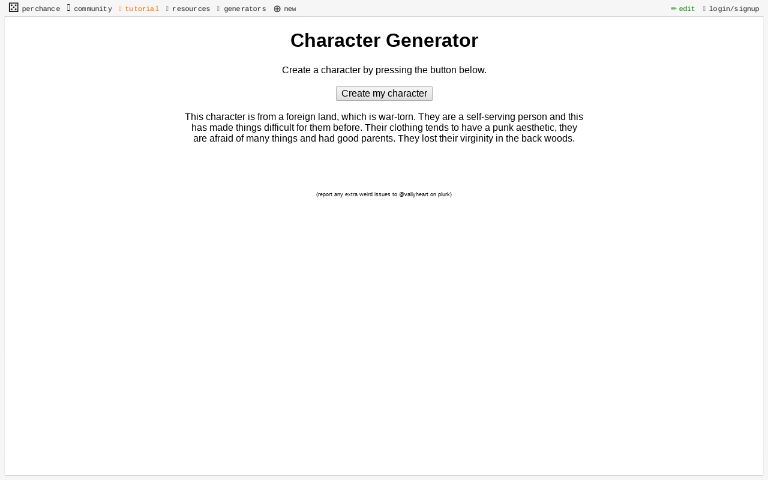 Character Generator