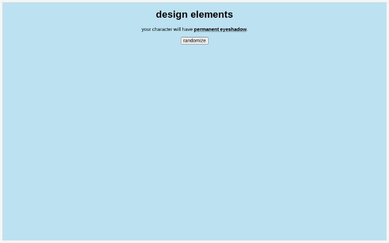 design elements ― Perchance Generator