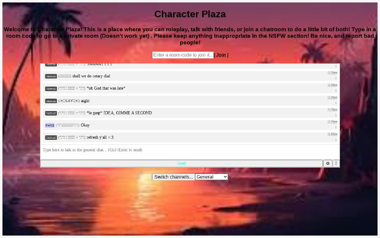 Character Plaza ― Perchance Generator
