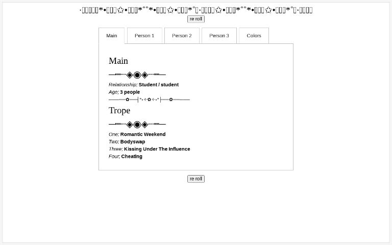 Character! ― Perchance Generator