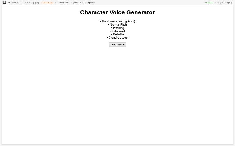 Character Voice Generator