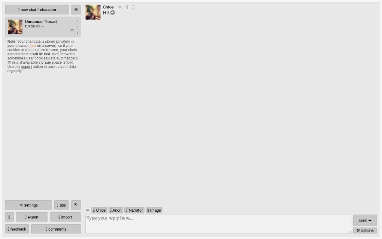 AI Character Chat (online, free, no sign-up, unlimited)