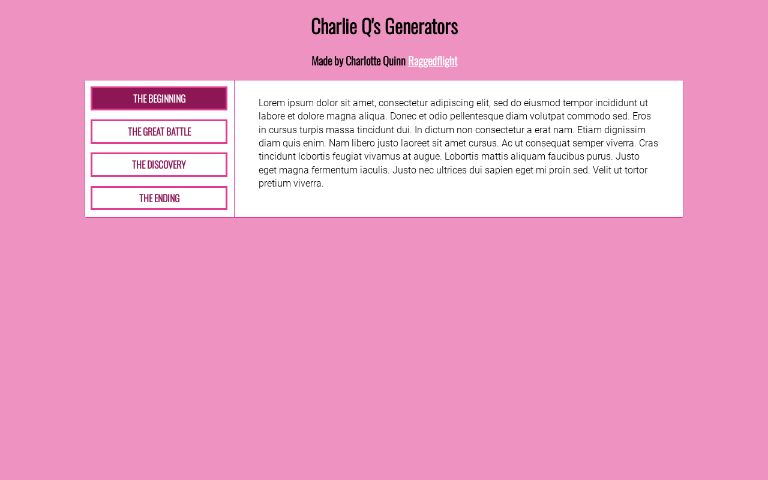 Charlie Q's Generators