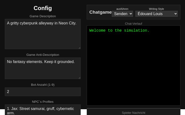 Chatgame ― Perchance Generator