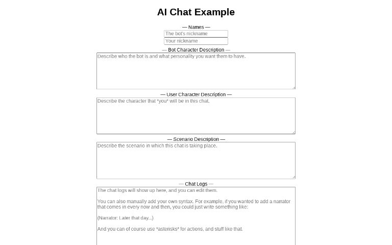 AI Chat Example