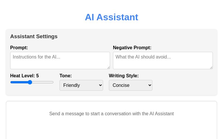 AI Assistant ― Perchance Generator