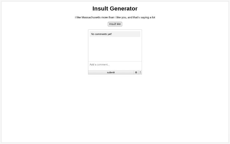 Insult Generator