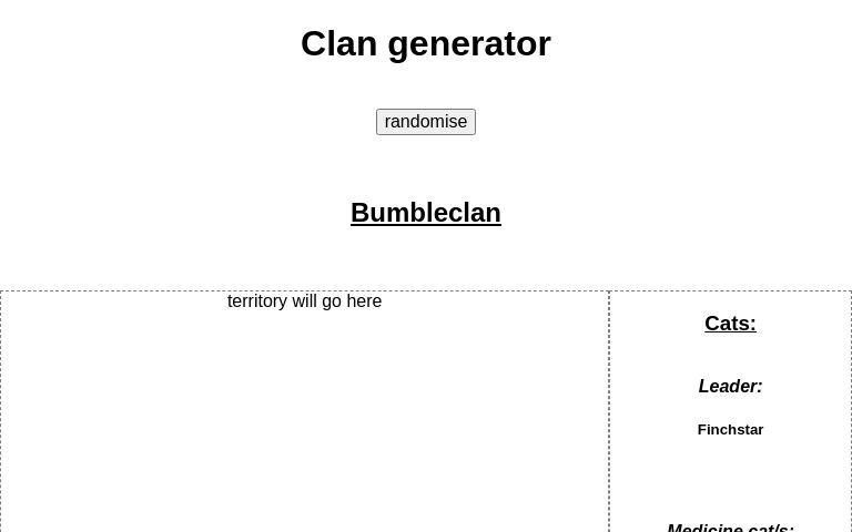 Clan generator