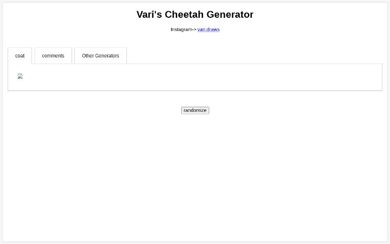Vari's Cheetah Generator