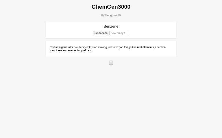 ChemGen3000 ― Perchance Generator