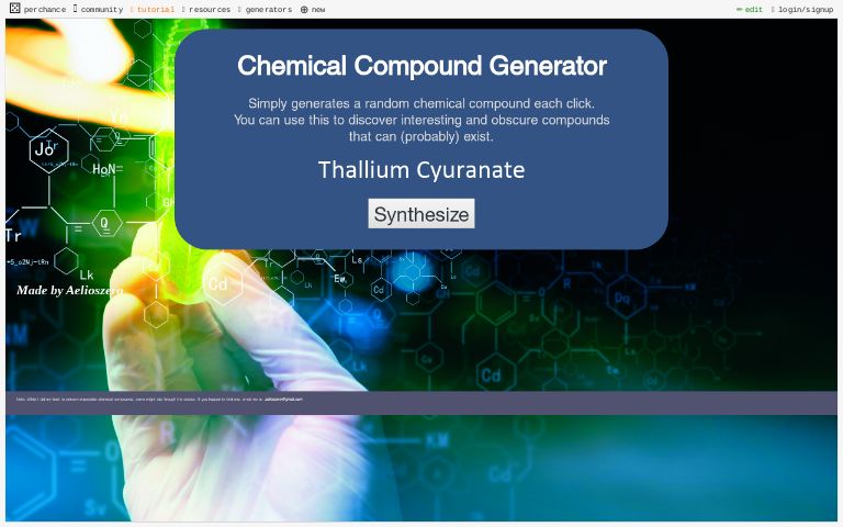 Chemical Compound Generator