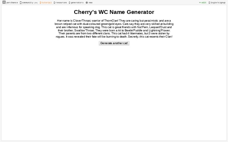 Cherry's WC Name Generator