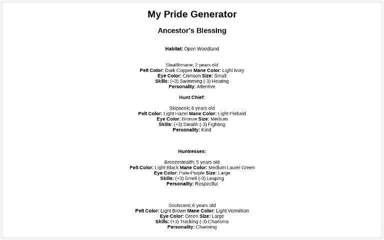 My Pride Generator