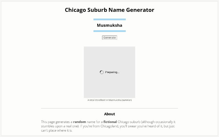 Chicago Suburb Name Generator