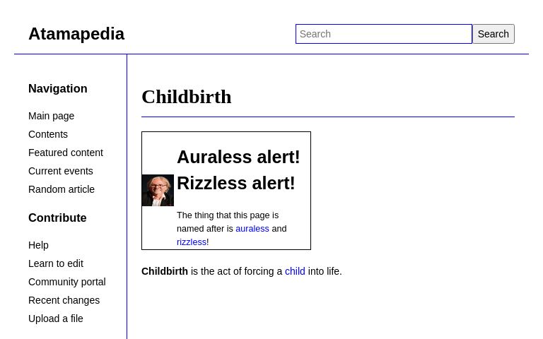 Childbirth ― Perchance Generator
