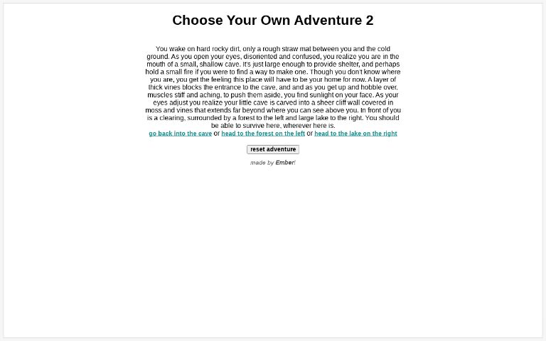 Choose Your Own Adventure 2 ― Perchance Generator