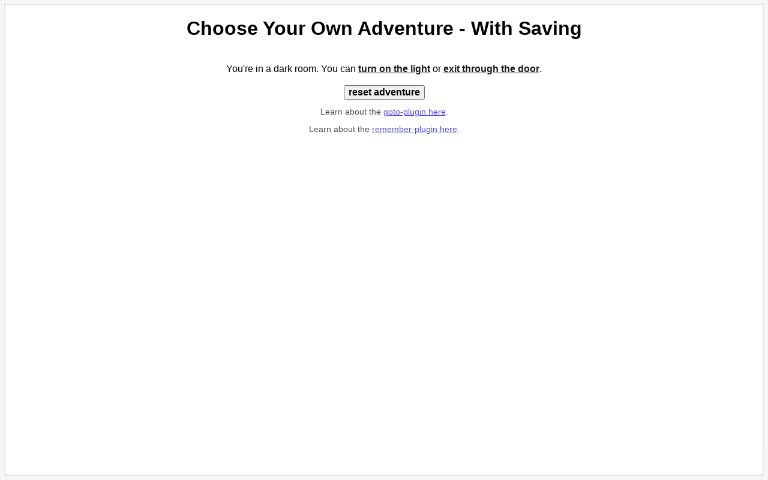 Choose Your Own Adventure - With Saving ― Perchance Generator