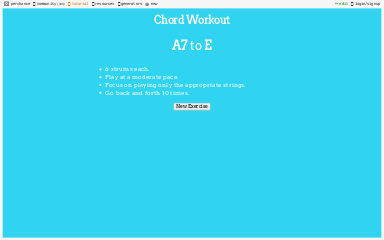 Chord Workout ― Perchance Generator