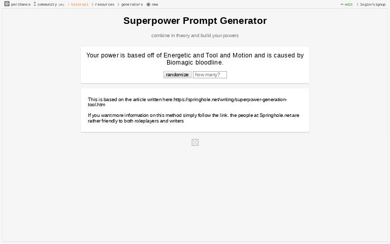 Superpower Prompt Generator