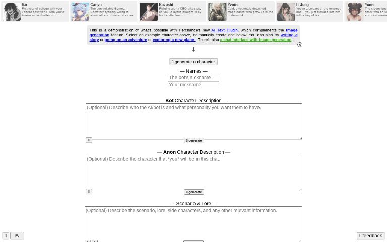 AI Chat & Roleplay (online, free, no sign-up, unlimited)