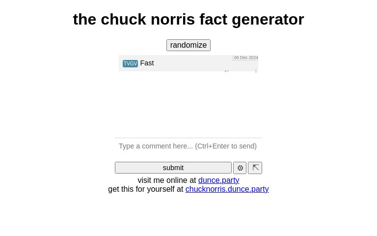 the chuck norris fact generator