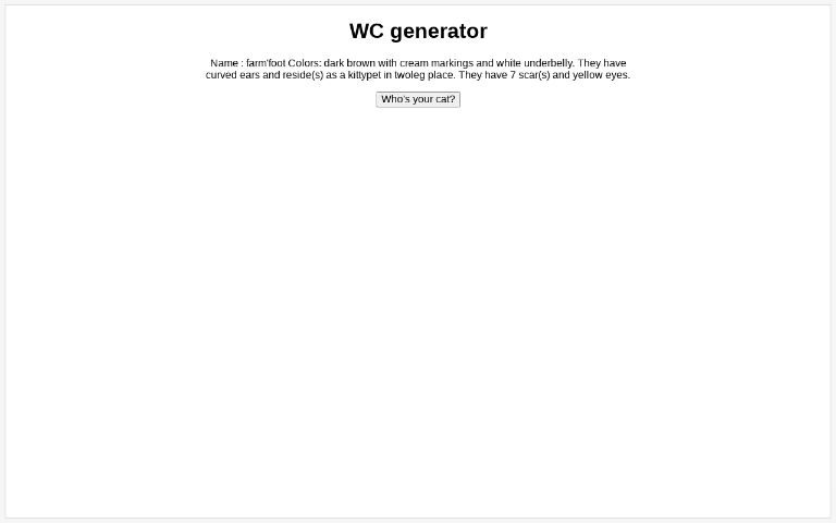 WC generator