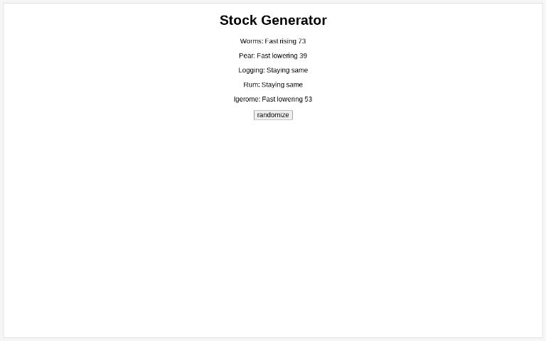 Stock Generator