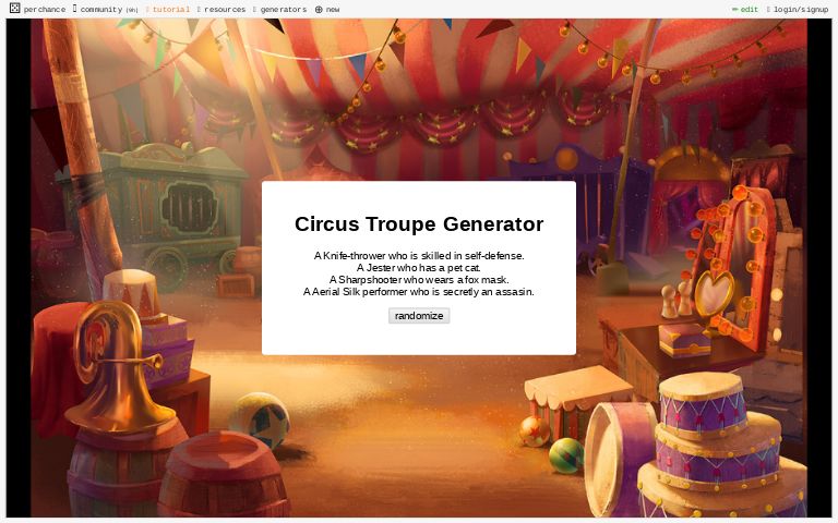Circus Troupe Generator