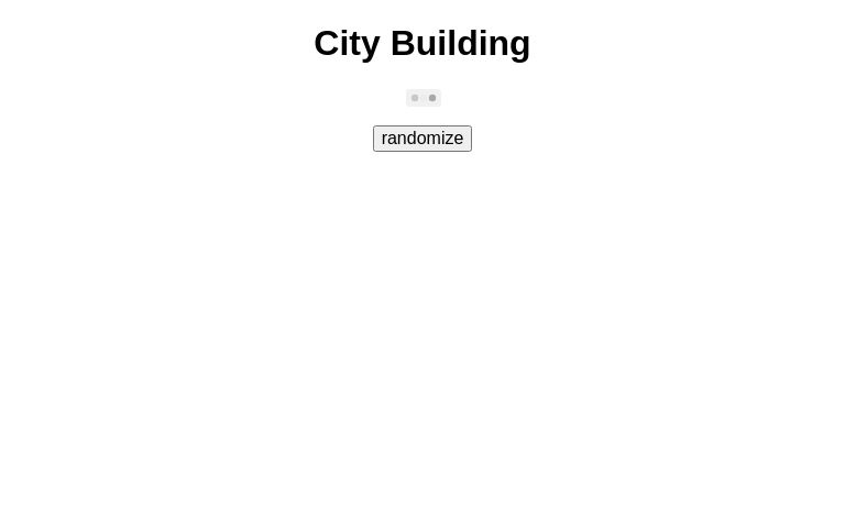 City Building ― Perchance Generator