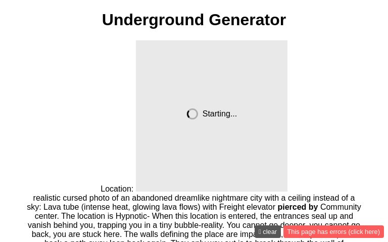 Underground Generator