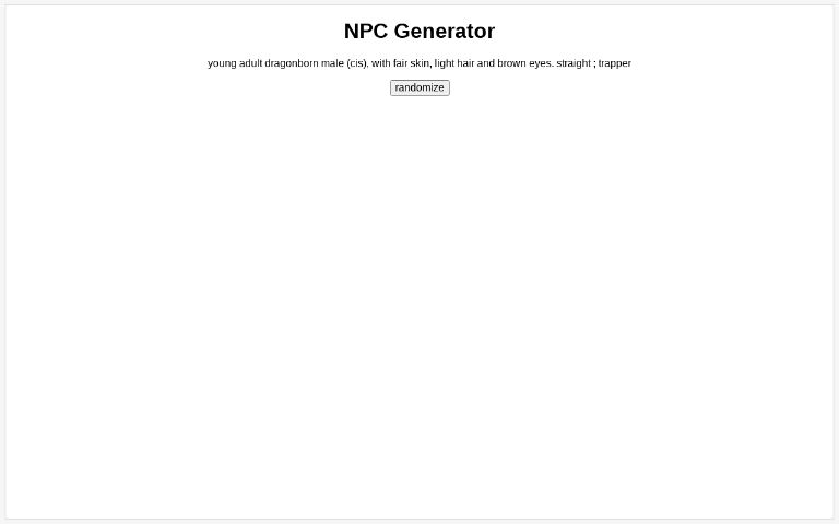 NPC Generator
