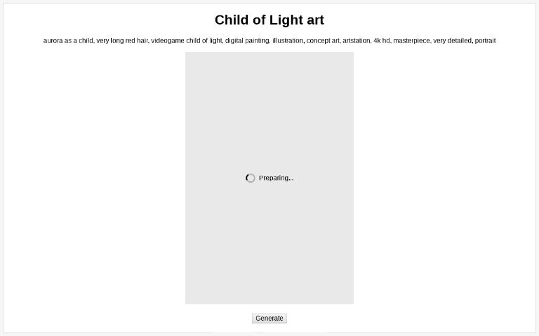Child of Light art ― Perchance Generator