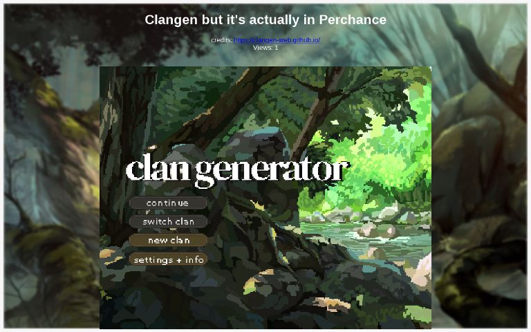 Clangen but in perchance. ― Perchance Generator