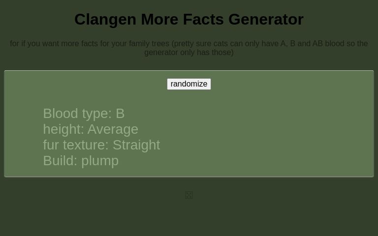 Clangen More Facts Generator