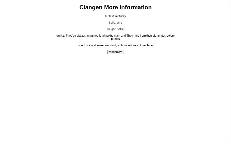 Clangen More Information ― Perchance Generator