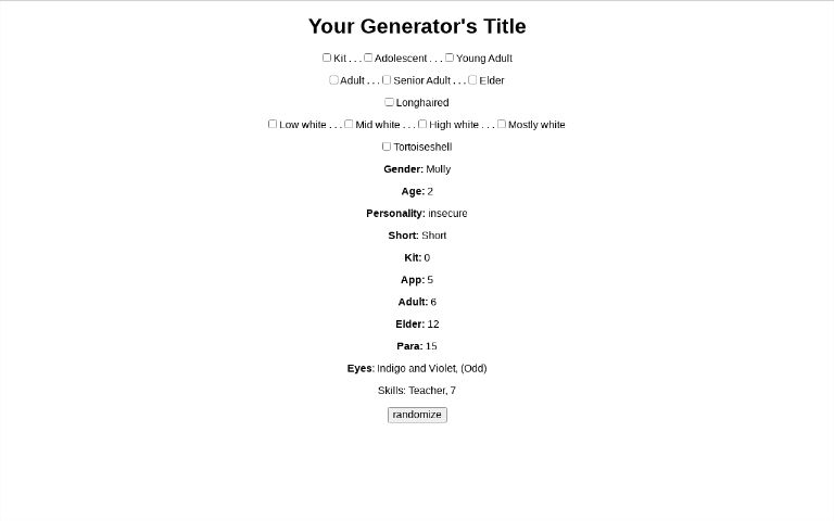Clangen Pose Generator