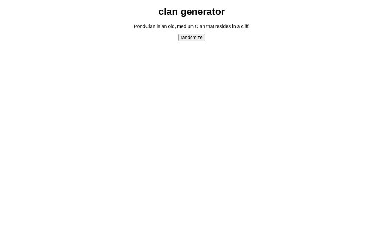 clan generator