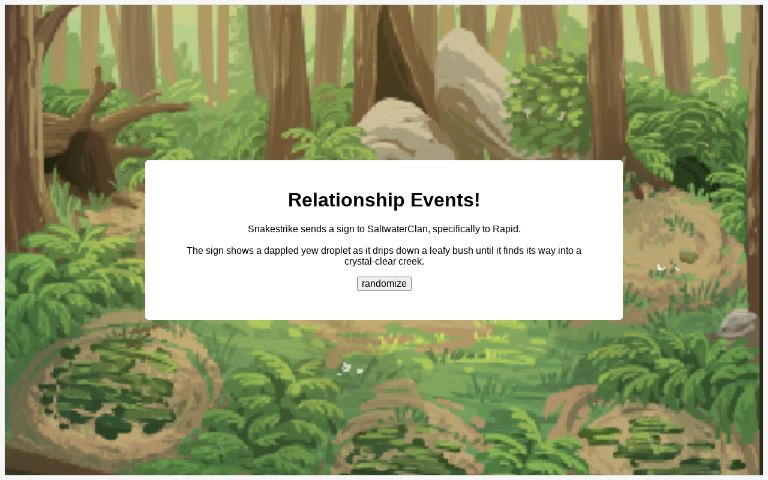 Relationship Events! ― Perchance Generator
