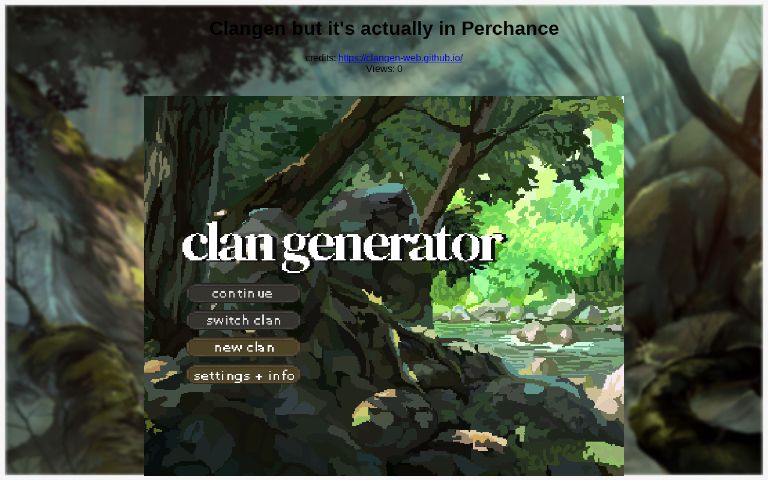 Clangen? ― Perchance Generator