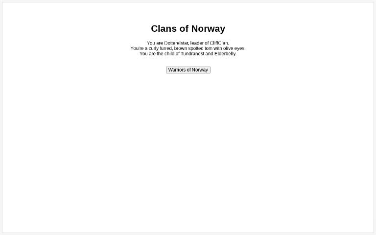 Clans of Norway ― Perchance Generator