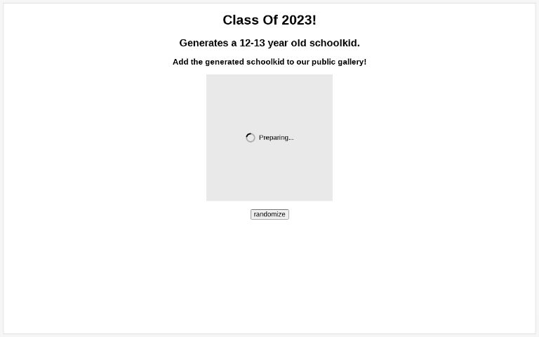 Class Of 2023! ― Perchance Generator