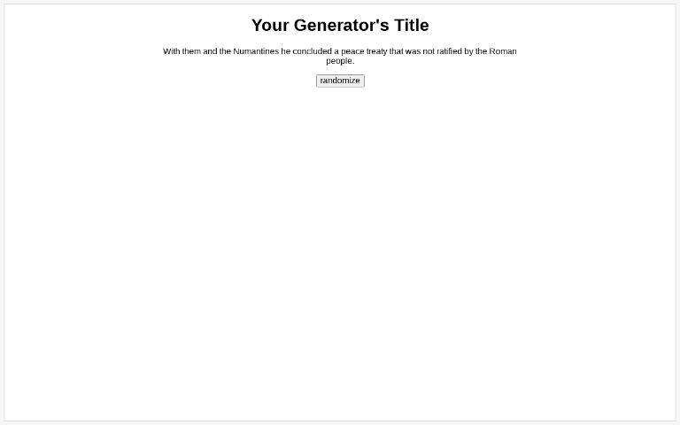 Classical5 ― Perchance Generator