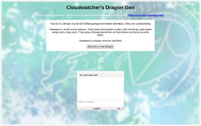 Cloudwatcher's Dragon Gen